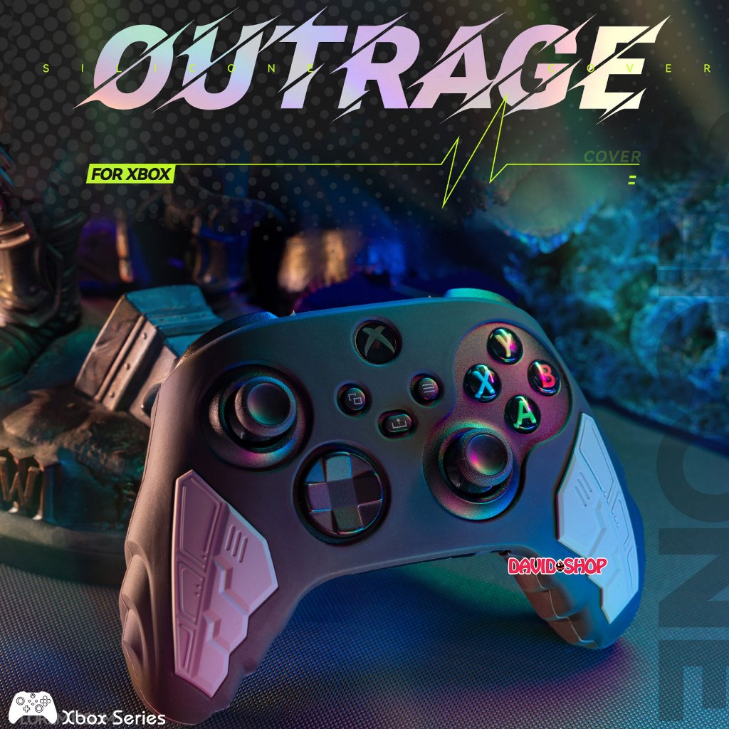 [GeekShare] Silicone Case + analog Knob + skin touchpad Outfit For XBOX ...