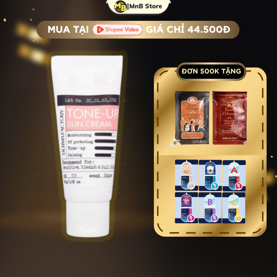 Derma Factory Tone Up Sun Cream SPF 50+ PA++++ 30ml Korea | Shopee Malaysia