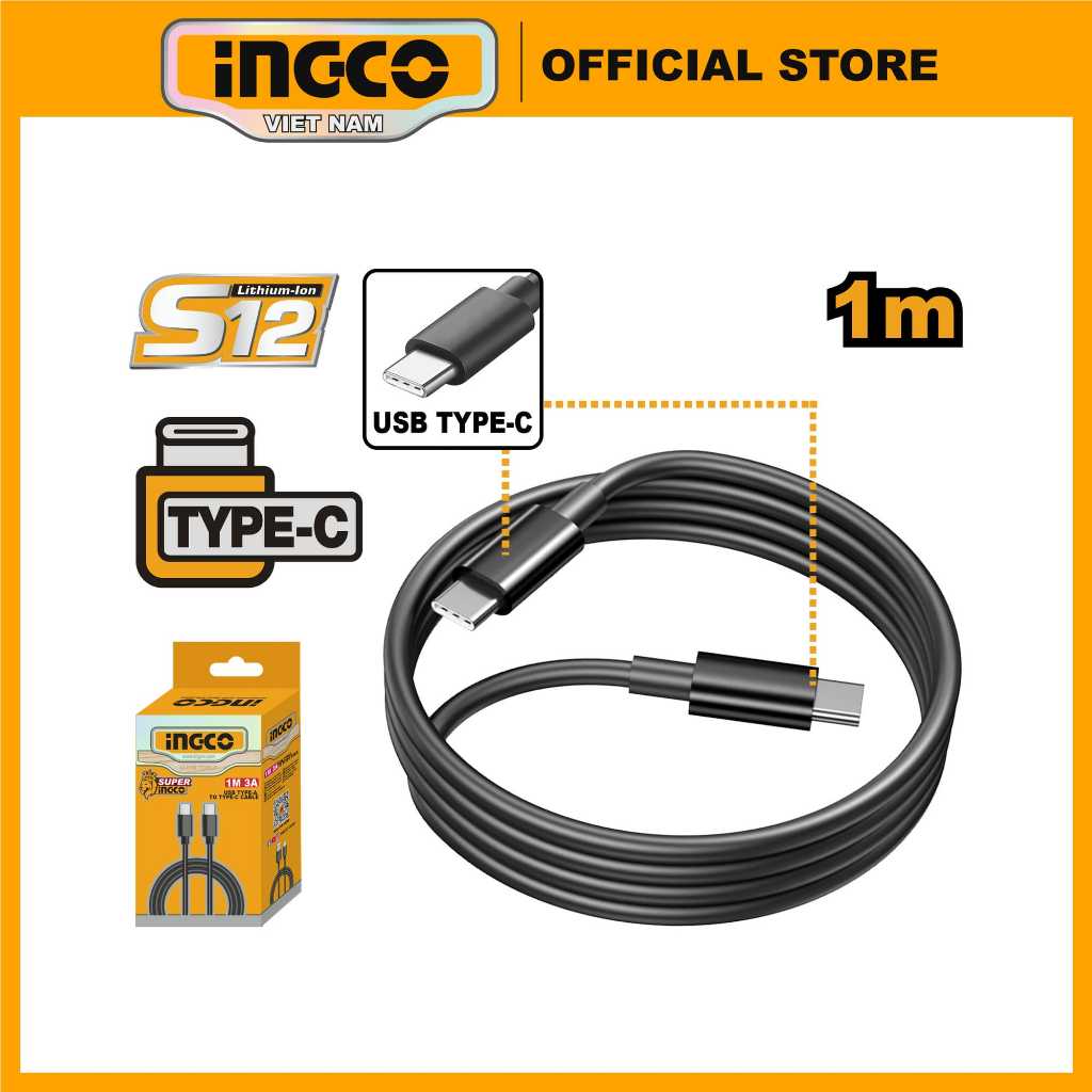 INGCO IUCC02 type C to type C charging cable (for typec charger ...