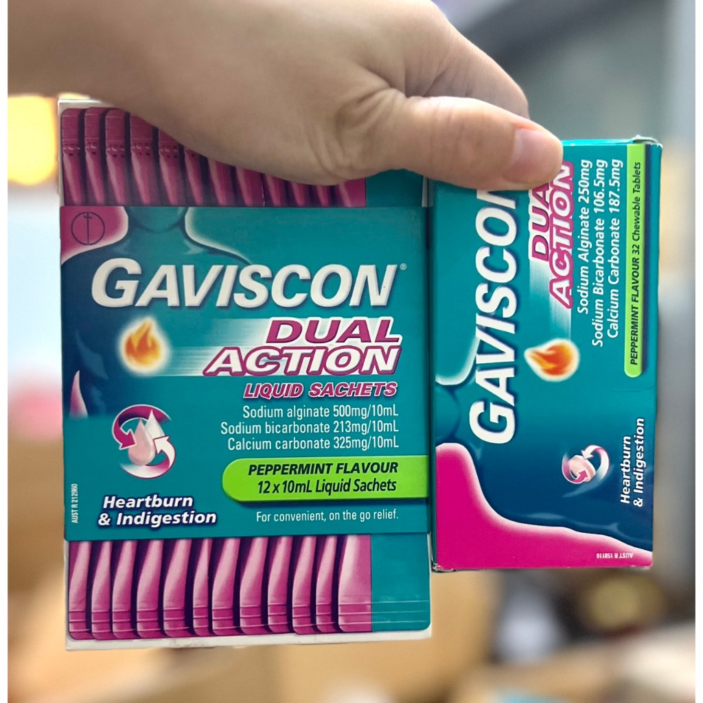 (Australian Goods) GAVISCON Dual Action peppermint flavour 2 Stomach ...