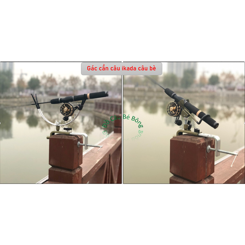 Ikada raft fishing rod holder made of metal rotates 360 degrees ...