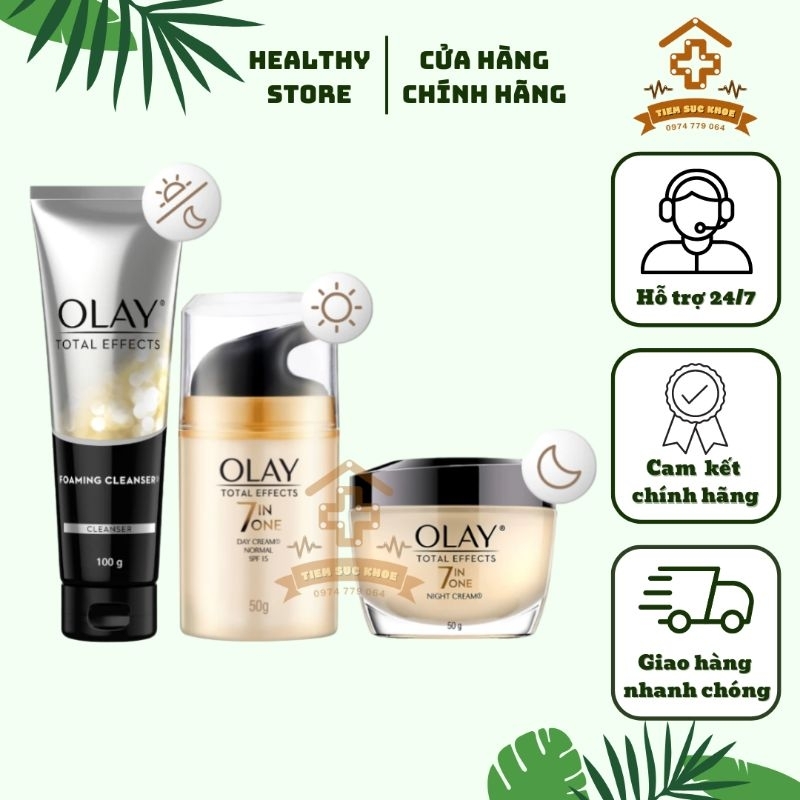 Olay TOTAL EFFECTS Day & Night Moisturizer + Restorative Facial ...