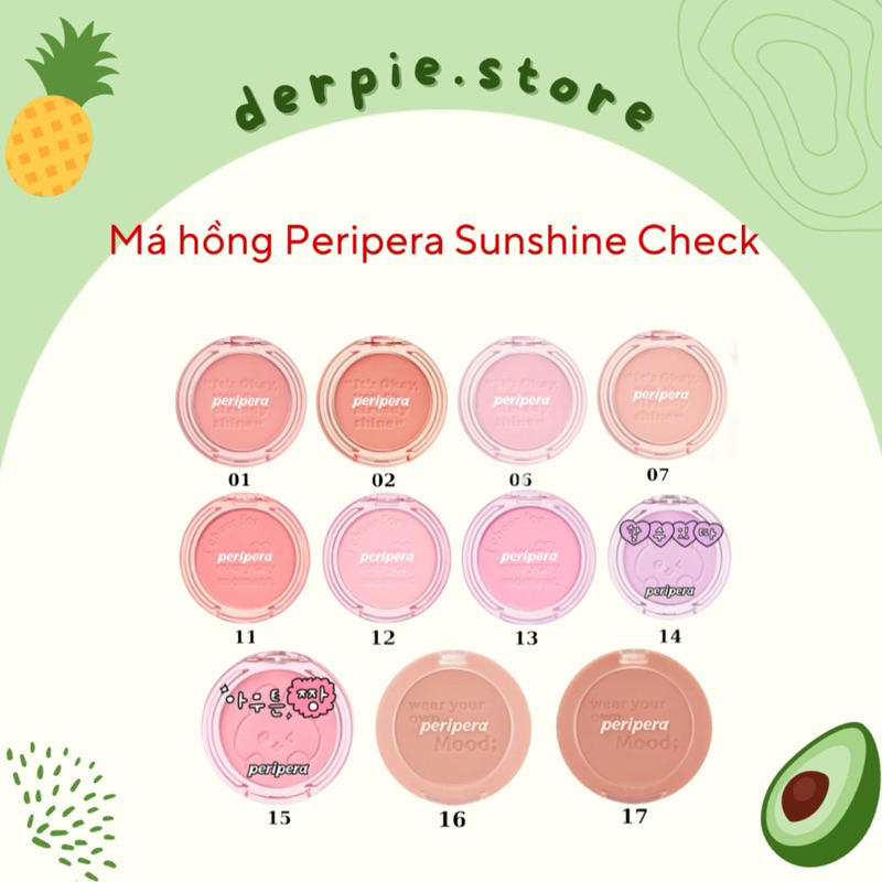 [ BILL DUTY ] Peripera Pure Blushed Sunshine Check Blush - full color ...