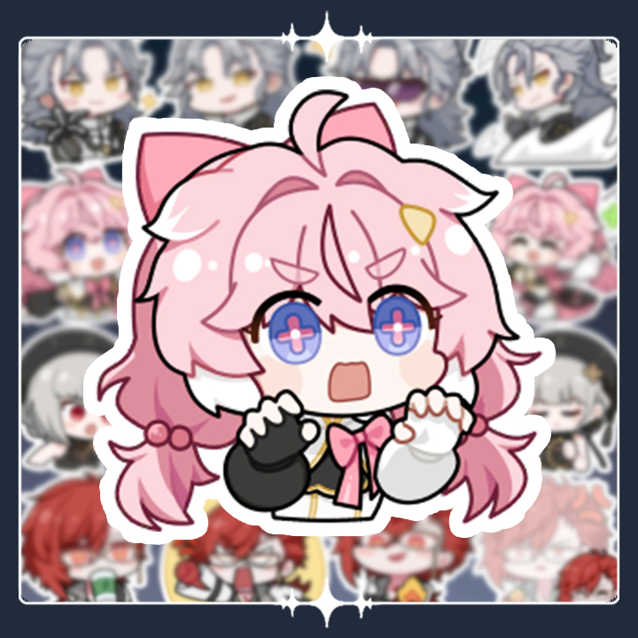 [Wuthering Waves] Chibi Encore, Aalto, Sanhua and Mortefi Sticker ...