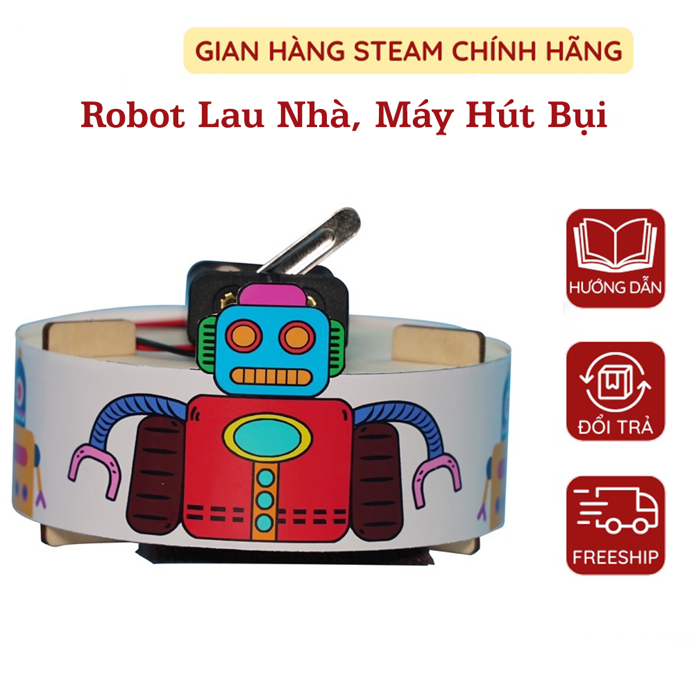 Wooden Robot Model of House Cleaning, Vacuum Cleaner, Automatic Garbage ...