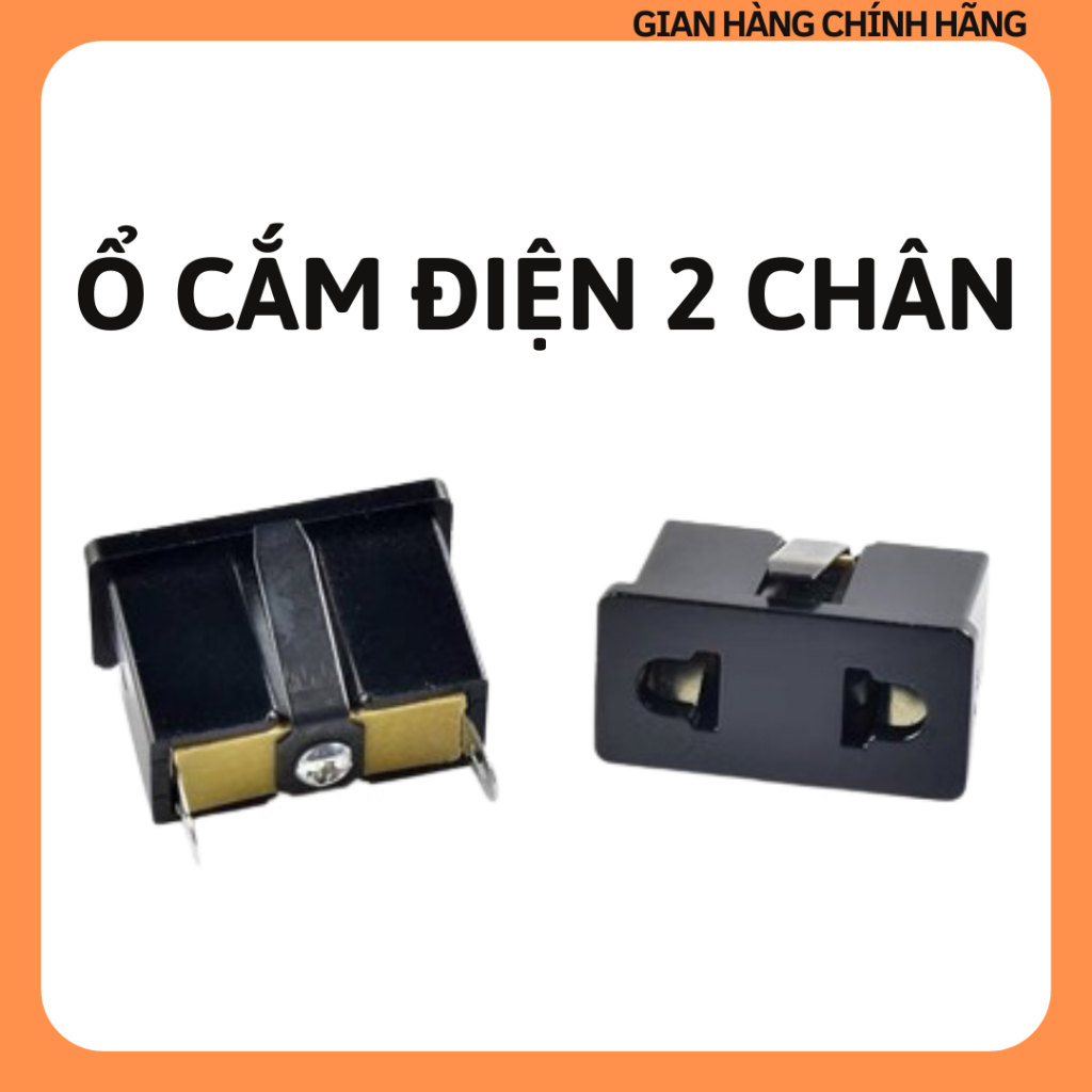 2-pin AC power outlet 250v-10A, 2P power outlet, two-hole socket, 2-pin ...