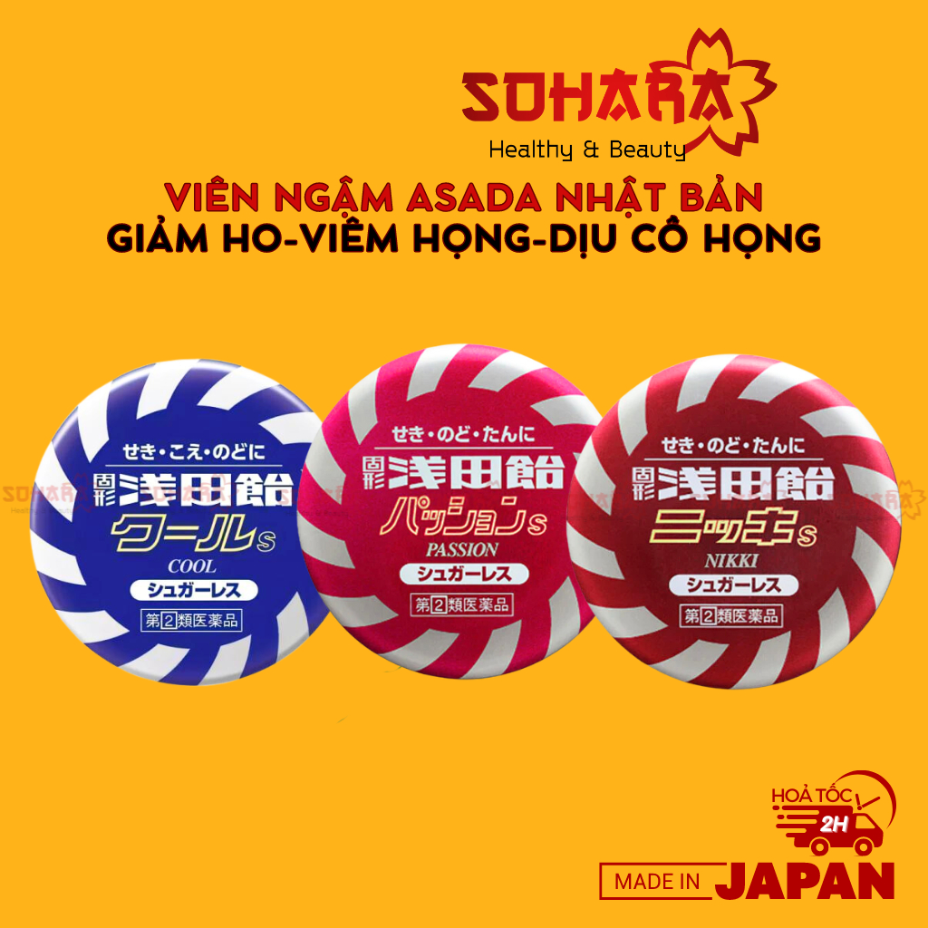 Asada Japanese Cough And Sore Throat Reduction Lollipops 50 Tablets ...