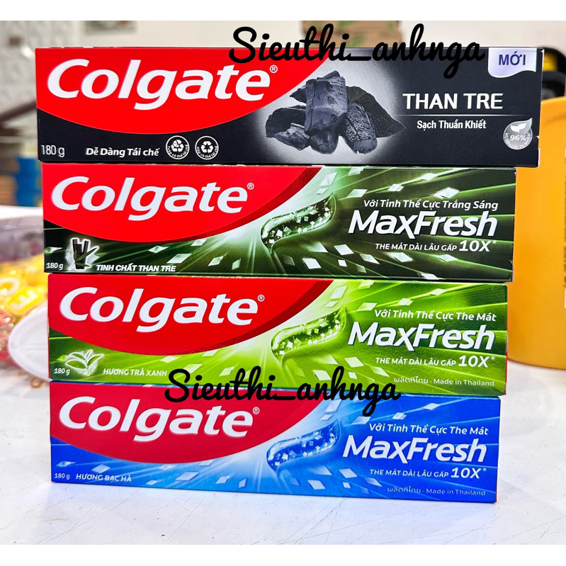 Colgate Max Fresh Toothpaste 180G Mint/green tea flavor | Shopee Malaysia