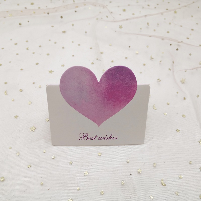 Heart Shaped Handwriting Cards With Cheap Multi-Color Paper Cards ...