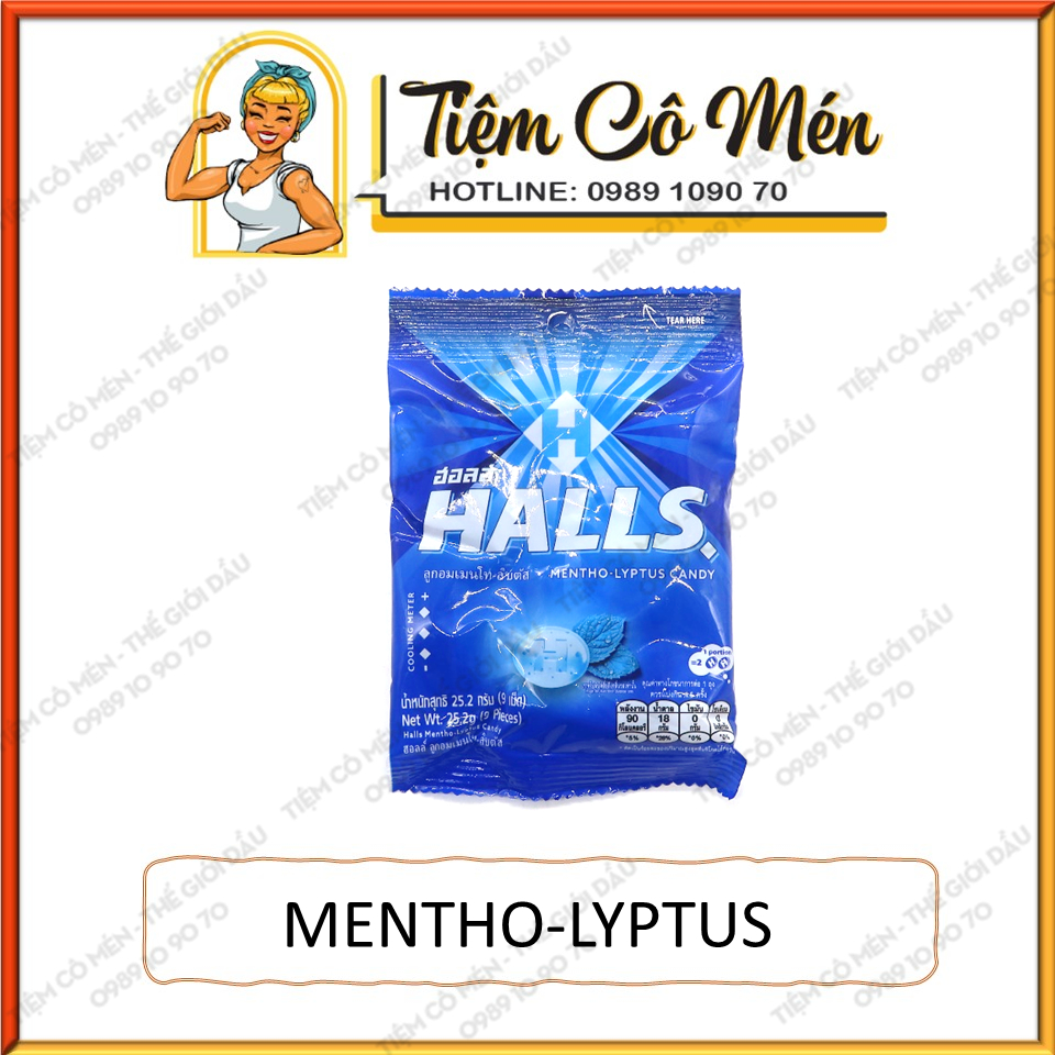 Halls Sugar-Free Mint Lollipops - Enough Flavors - In A Bag Of 9 ...