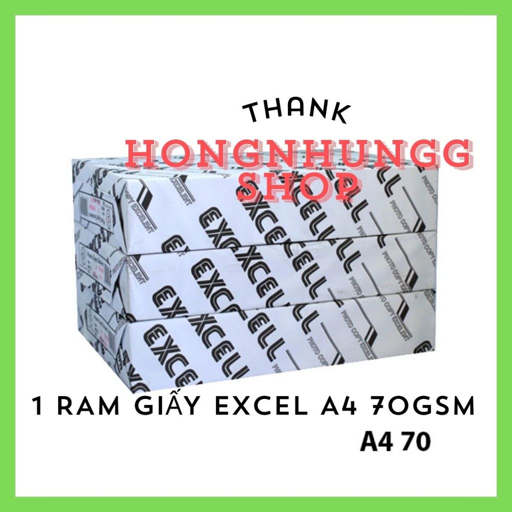 Pack of 500 sheets of A4, A5 Excel 70gsm Paper - Paper imported from ...