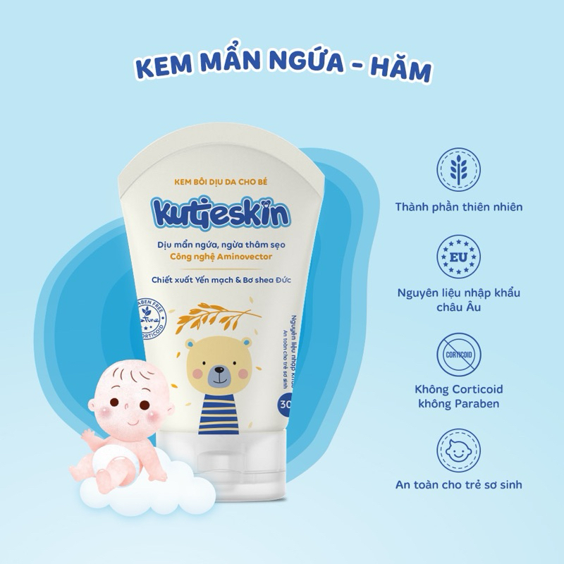 Kutieskin Baby Soothing Cream, Soothing, Rash, Dark Scarring, Benign ...