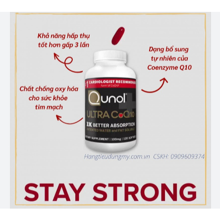 Qunol ULTRA COQ10 Heart Health Support Oral Tablet 100MG SOFTGELS 120 ...