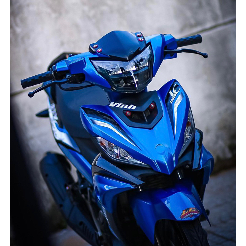 Exciter 135 Lc blue and black car decal - 3-layer decal | Shopee Malaysia