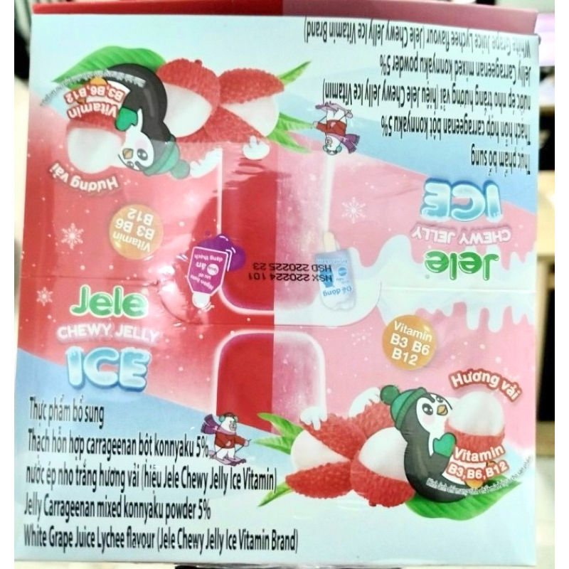 Jele chewy jely ice fruit jelly 27gr 1 box (24 packs) | Shopee Malaysia
