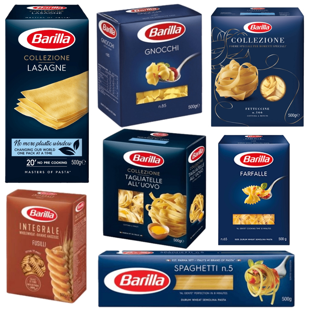 (various Types) Barilla Lasagne Pasta 500g: Great Taste of the Family ...
