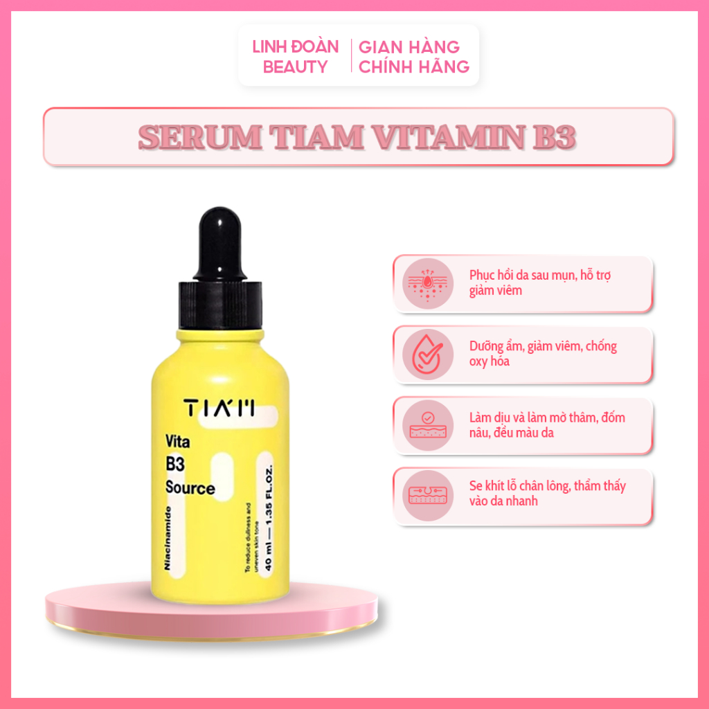 Tiam Skin Restoration Serum - Tiam Vitamin B3 Serum Linh Doan Beauty ...