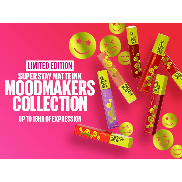 Maybelline Super Stay Matte Ink Moodmakers Collection Liquid Lip Color ...