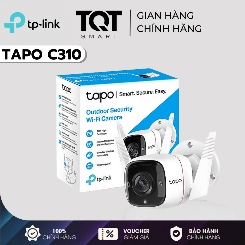 Tplink Tapo Wifi Camera C310 3MP / C320 4MP Outdoor, 2-Way Talk, Motion ...