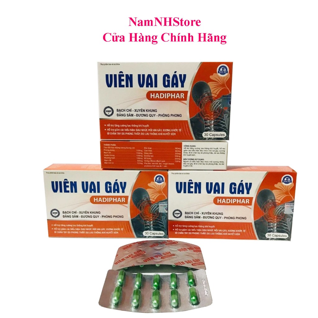Hadiphar shoulder and neck pills help increase blood circulation, help ...