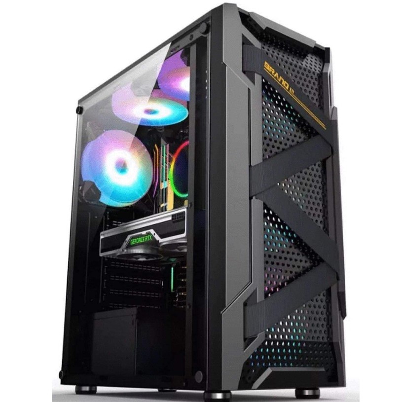 Infinity Shield PC Case - ATX Gaming Chassis New Tempered Glass ...