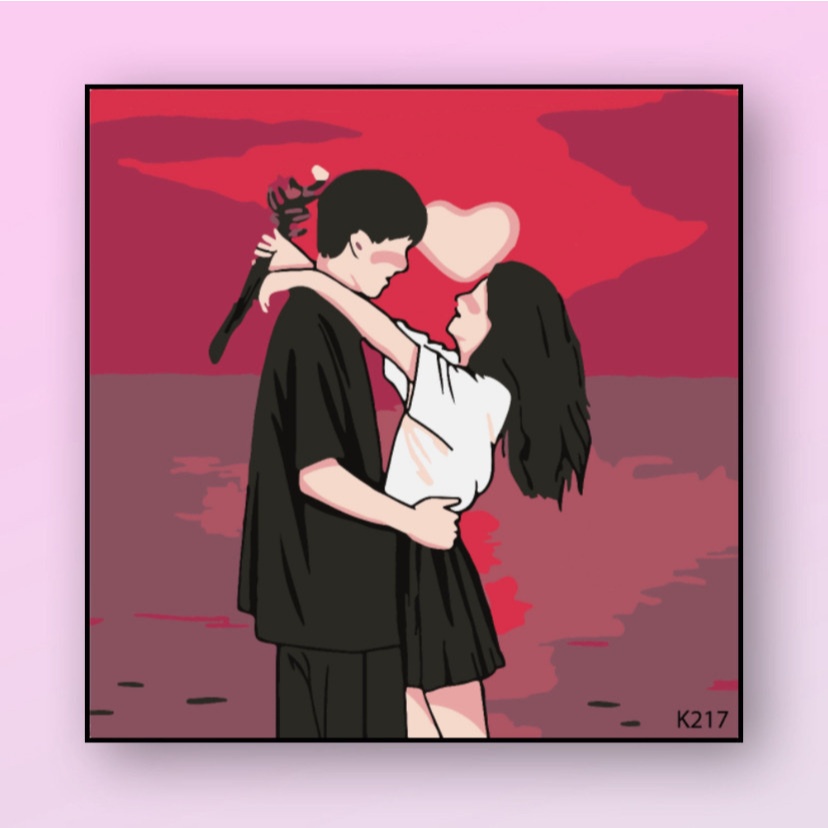 Digitized Painting, Color By Number Painting, Oil Painting of Love - K217 - Made in VIET NAM ...