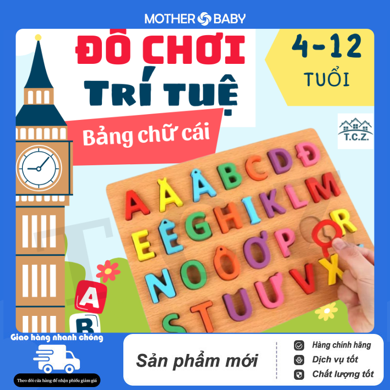Wooden Board For Children To Learn Letters And Numbers - Vietnamese ...