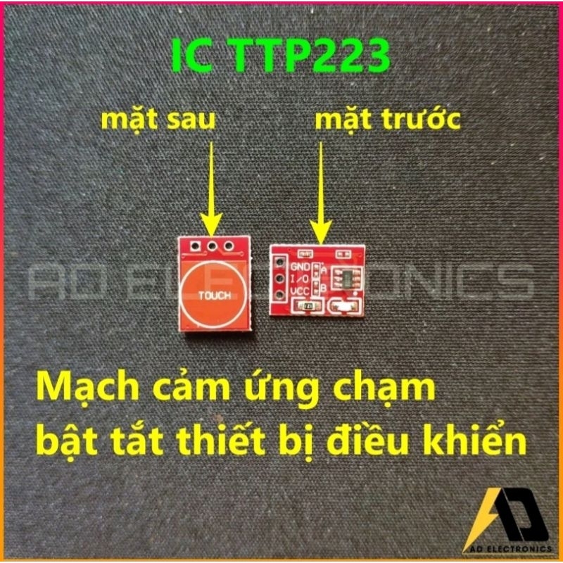 Mini TOUCH sensor capacitive TOUCH circuit TOUCH TTP223 3.2 - 5V DC for ...