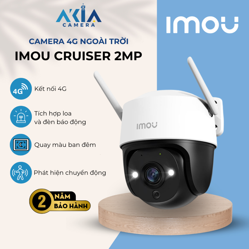 Imou Cruiser 2MP 4G Camera, uses 4G sim card without wifi, 360 degree ...