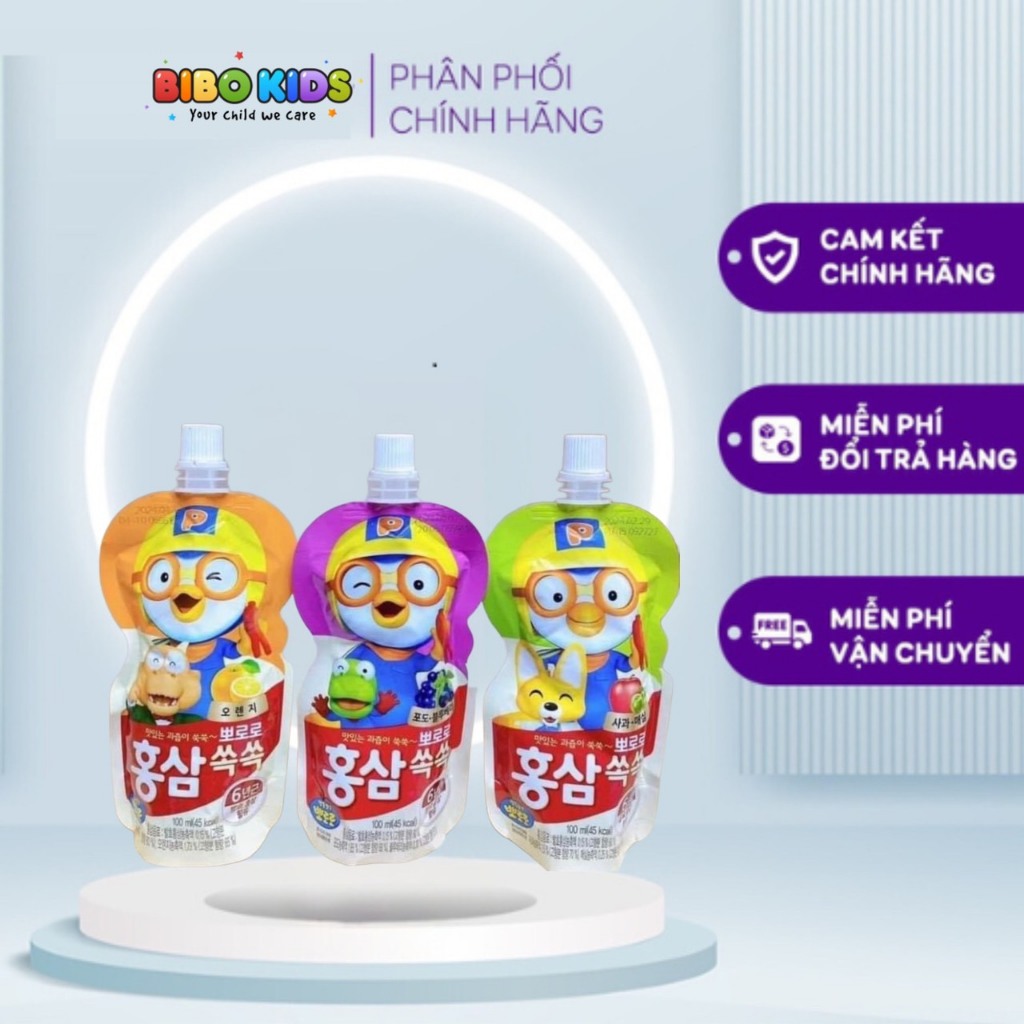 Pororo Korean red ginseng fruit drink (1 PACK) | Shopee Malaysia