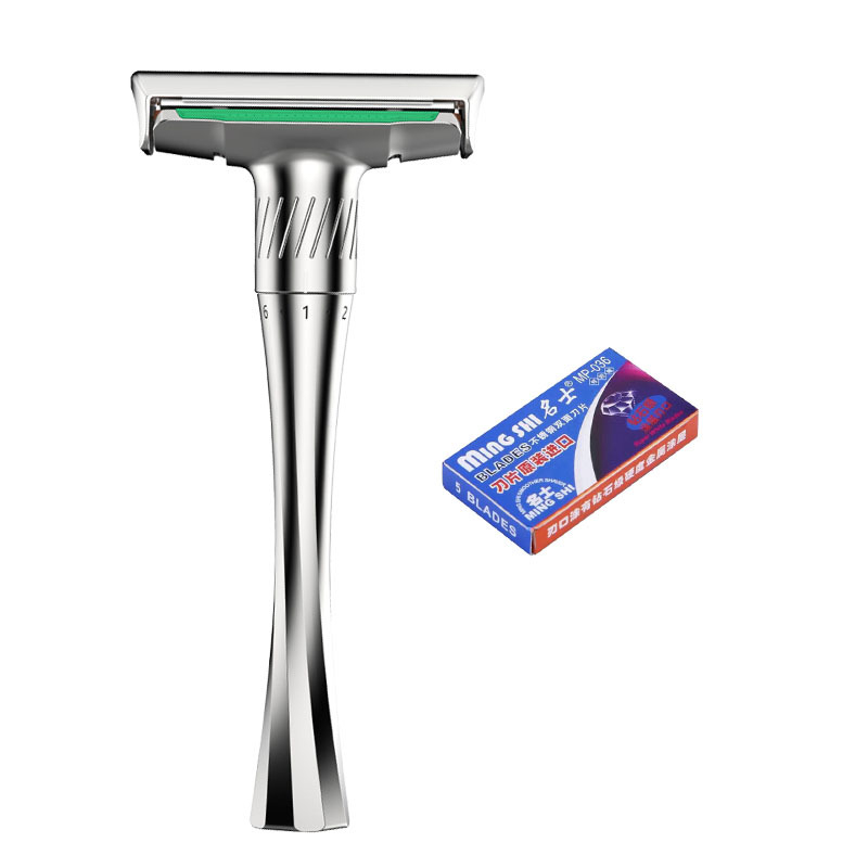 Classic razor blade razor has many levels of adjusting the color of the ...