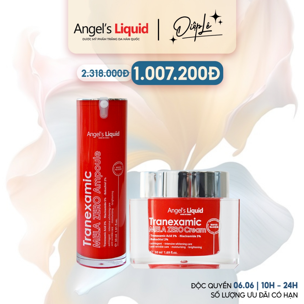 [Dip Le x Angel's Liquid] Tranexamic Mela Zero Serum & Cream Set ...