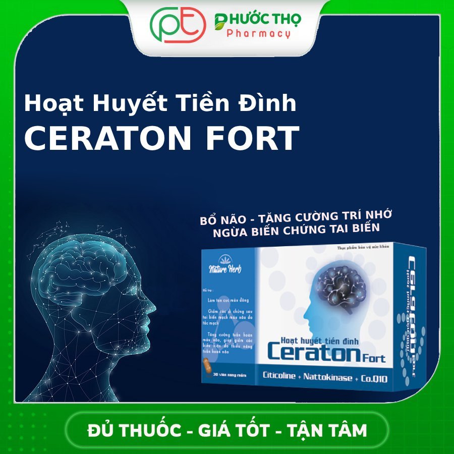 Ceraton Fort Family Blood Activity - Reduce Memory Impairment Symptoms, Money Dinh - Box Of 30 ...