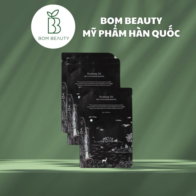 Black Tea Revitalizing Mask Pack Pyunkang Yul anti-aging and lifting ...