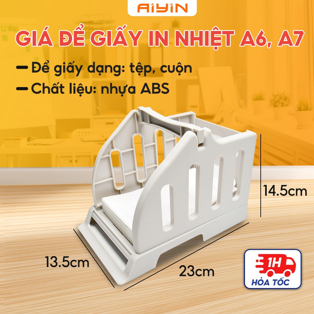 A6, A7 file/roll thermal paper holder, thermal printer paper tray ...