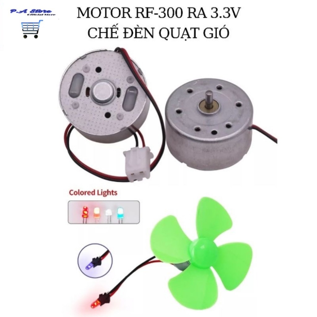 300 mini 3V Motor With Ultra Bright Kite Flying Fan Light (100% New Row ...