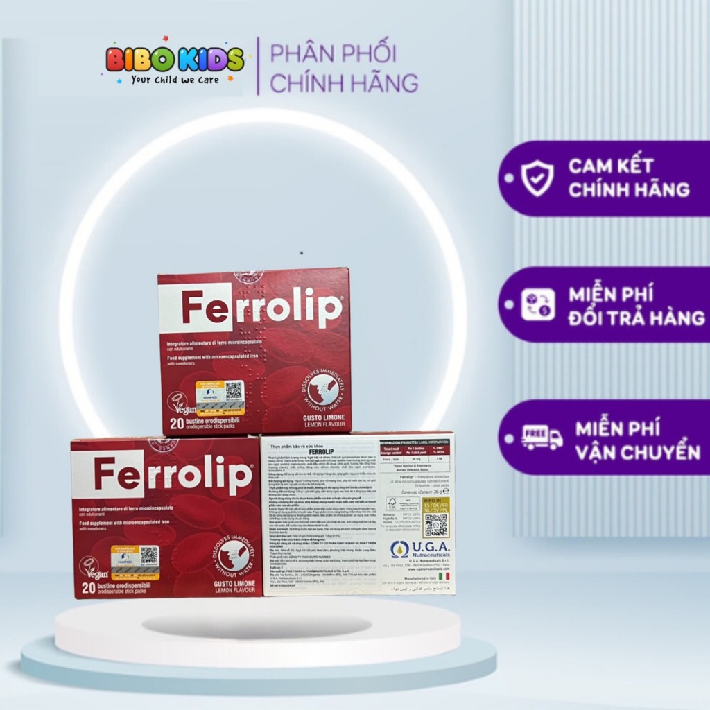 Ferrolip Biological Iron Packet for Adults, Pregnant Mothers, and ...