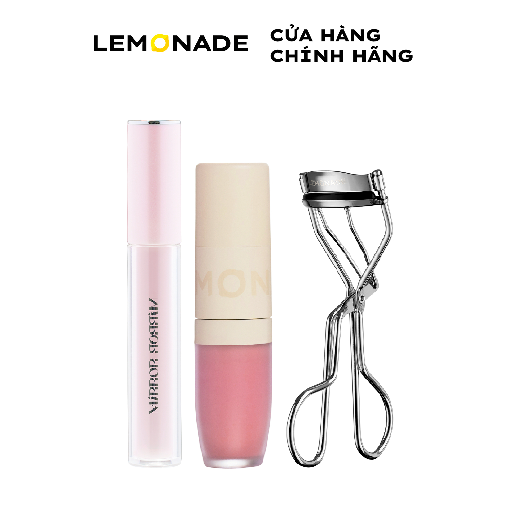 Combo Lemonade Mirror Water Tint Lip Gloss 4g and Perfect Couple Smooth ...