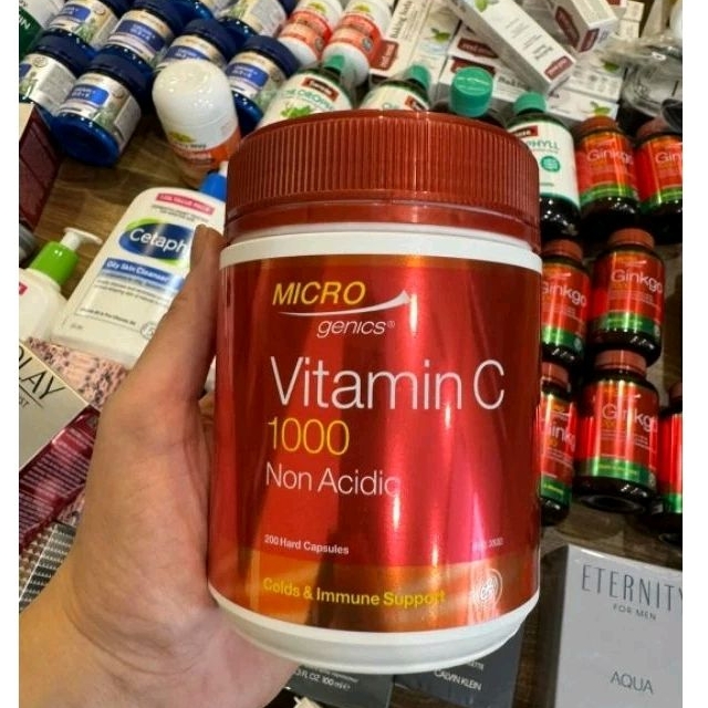 Microgenics Vitamin C 1000 Non Acidic Acid-Free Vitamin C Supplement ...