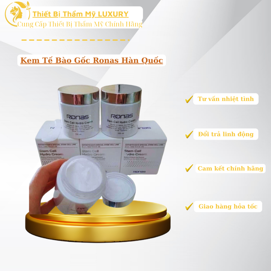 Korean Ronas Stem Cell Cream | Stem Cell Hydro Cream 100ml | Shopee ...