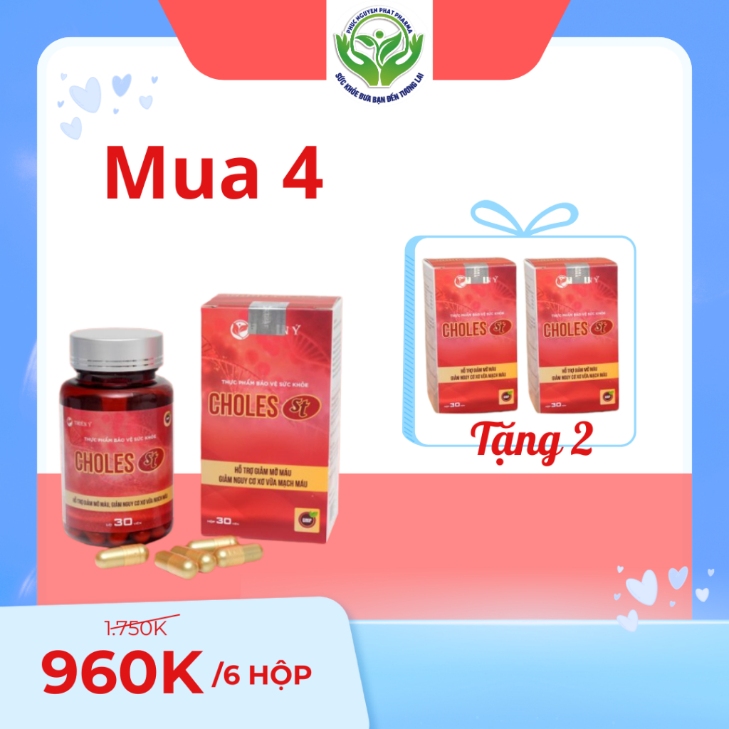 [BUY 4 GET 2 FREE] Choles ST Combo - Supports improving blood fat ...