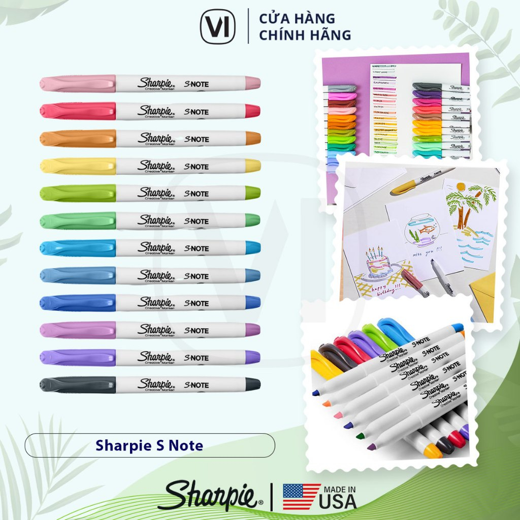 Sharpie S-Note Creative Markers 2.5mm brush pen for writing notes ...