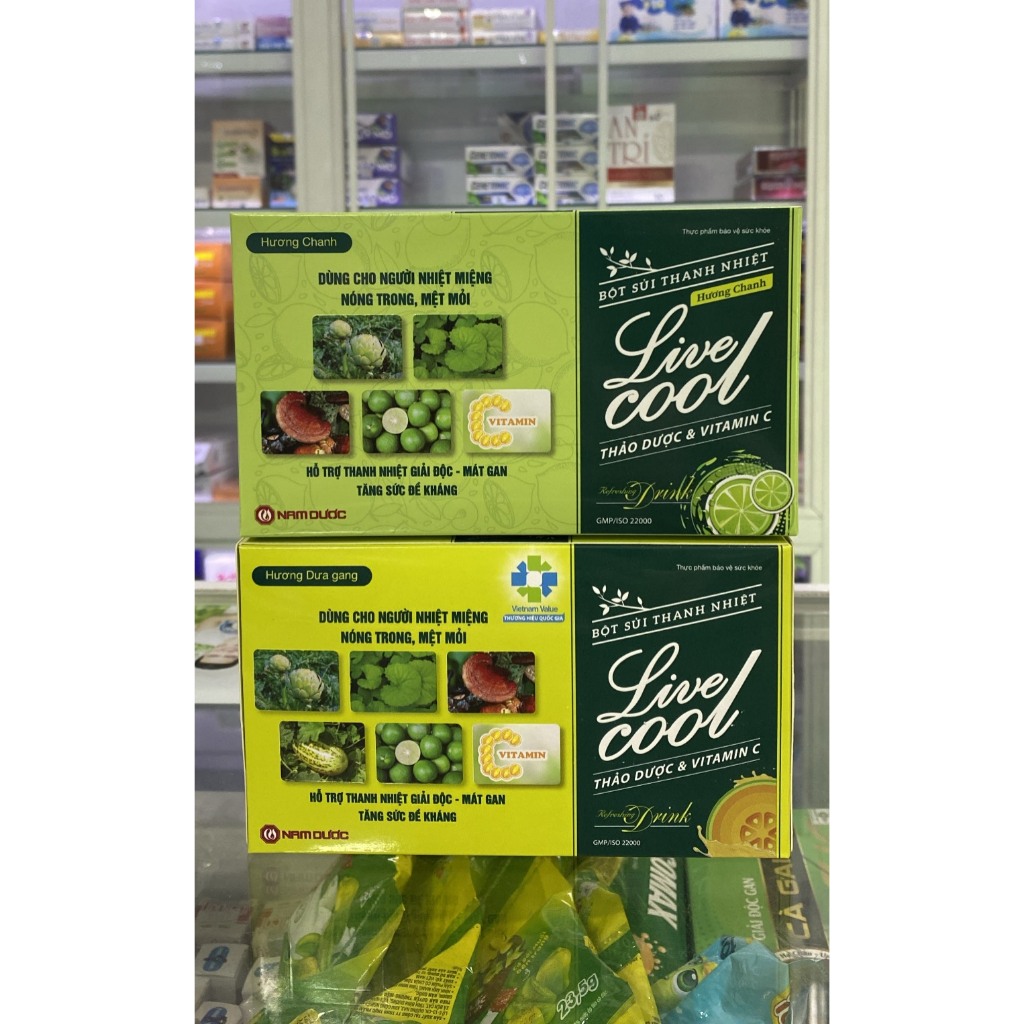 Live cool effervescent powder - Clears heat and cools the liver - 10 ...