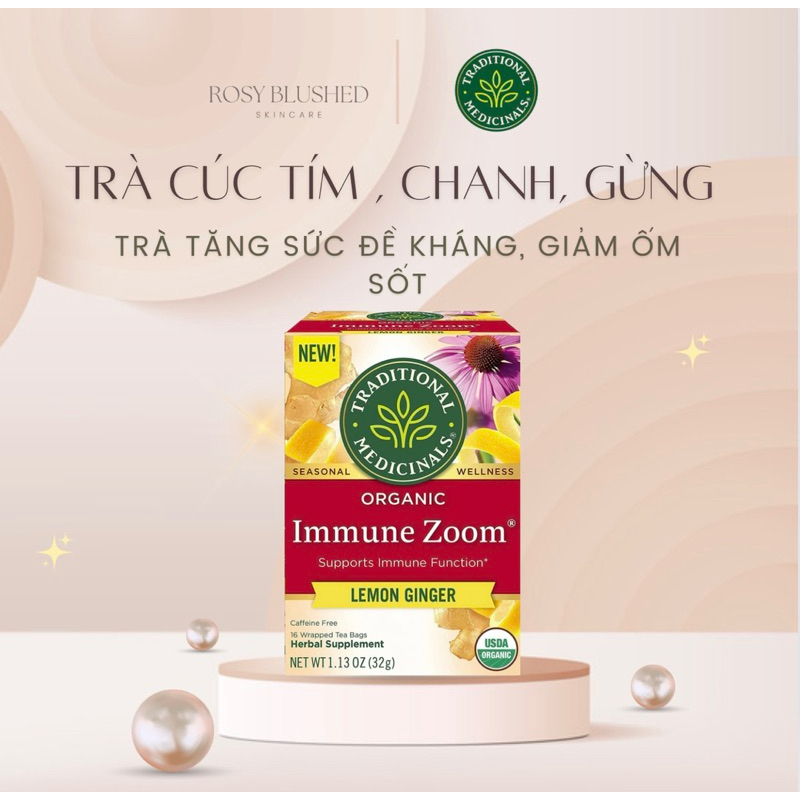 Traditional Medicinals Immune Zoom Tea Increases Immunity Purple ...