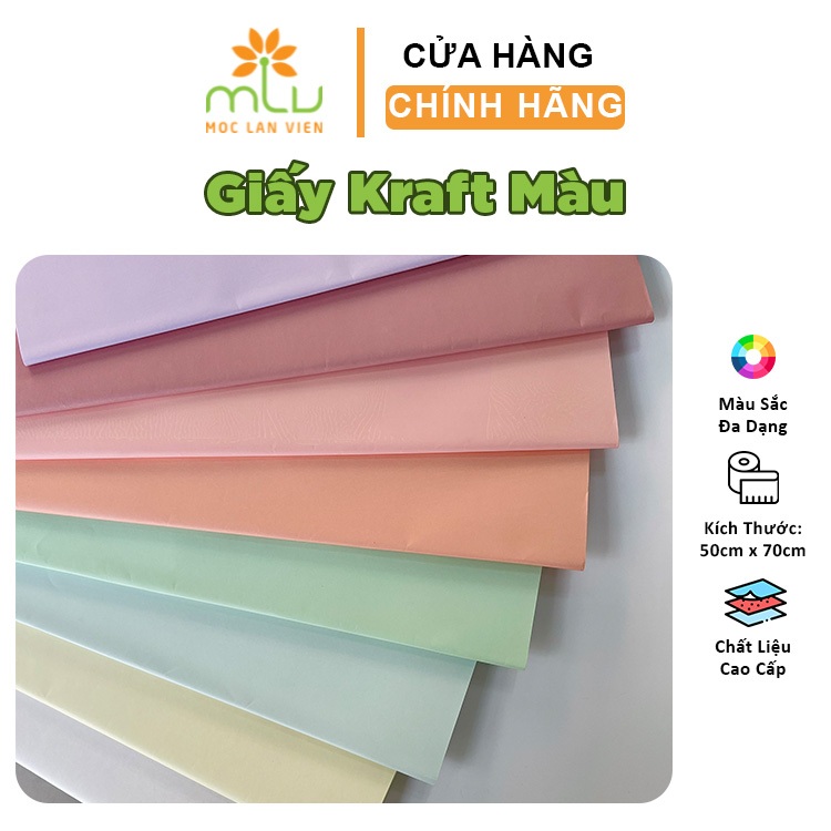 Colored kraft Paper for Flower Wrapping, Japanese kraft paper, 1 Pack/5 ...