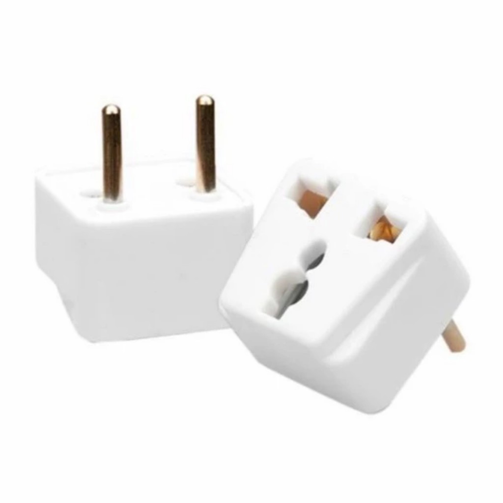 Vinakip 3-pin to 2-pin adapter plug for many standard 3-pin plug ...