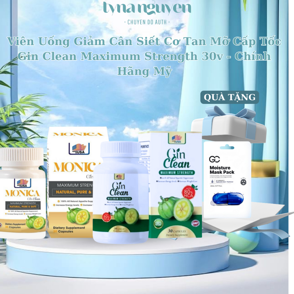 [New Model] Gin Clean Maximum Strength 30v Rapid Weight Loss and Fat Burning Pill - Genuine USA ...