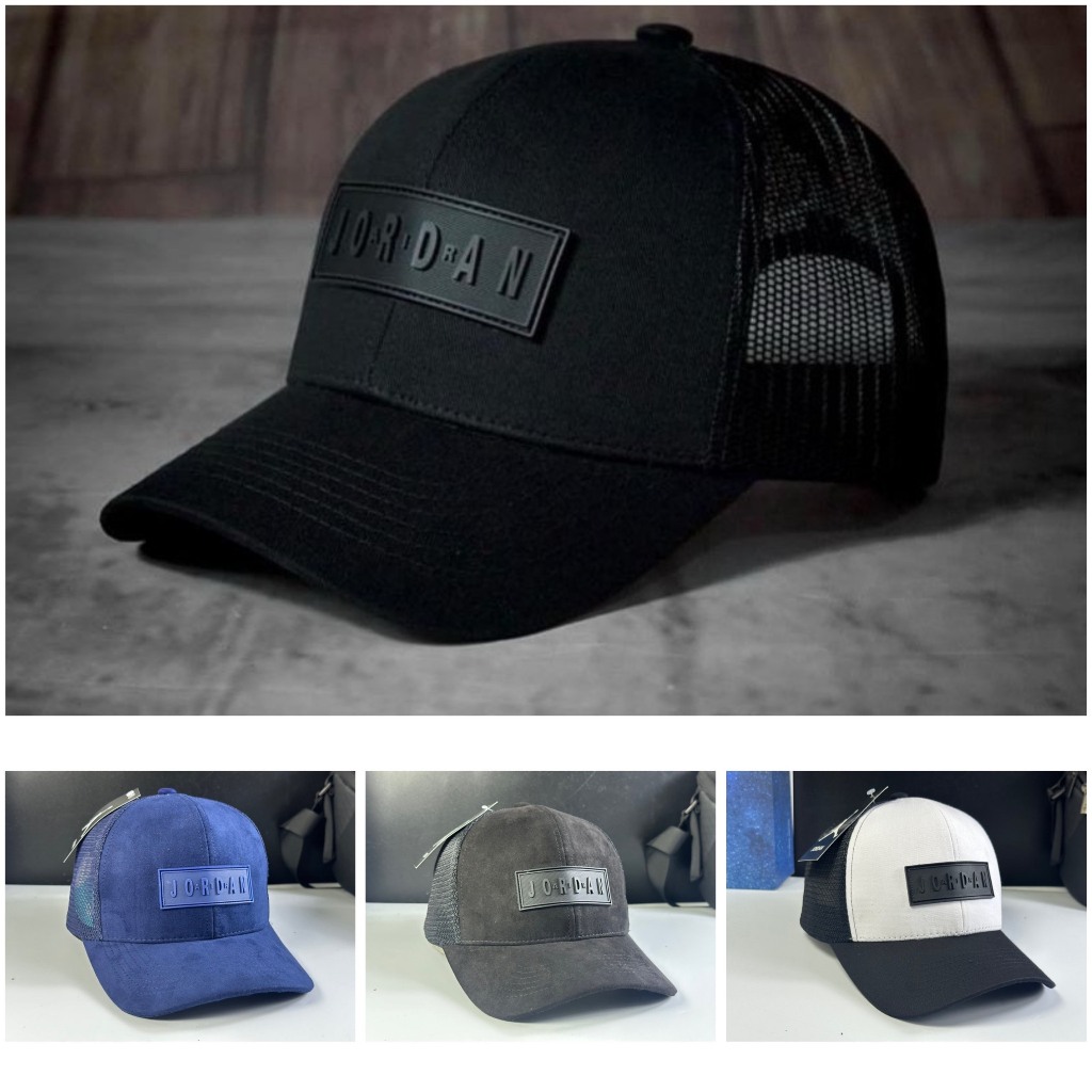 J-o-d-a-n baseball cap with plastic mesh and leather - Men's hat with ...
