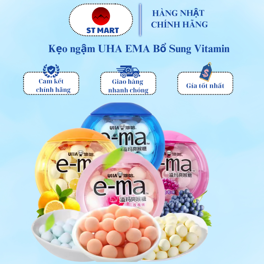 Japanese UHA EMA Lozenges Vitamin C Supplement Fruit flavor 33g | Shopee Malaysia