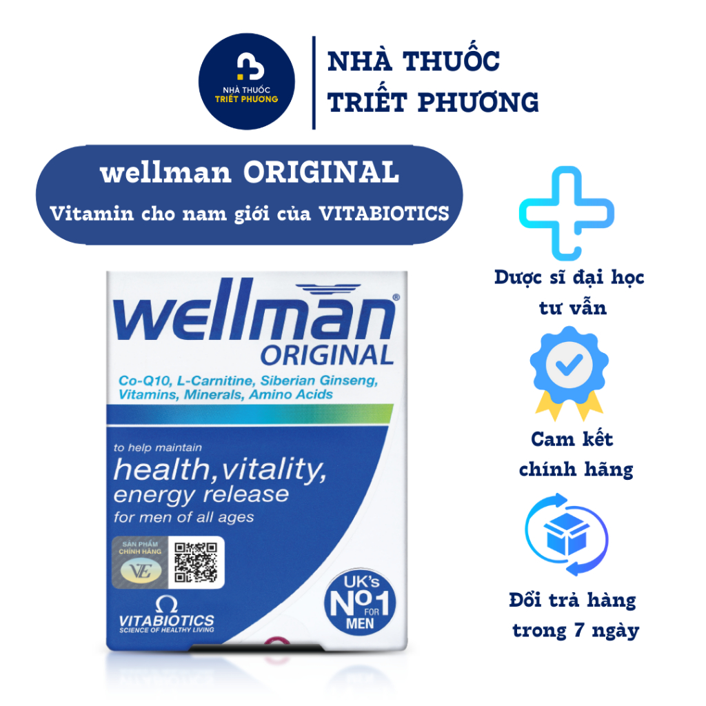 Wellman Vitabiotics men's health enhancing pills - Limit aging for men ...